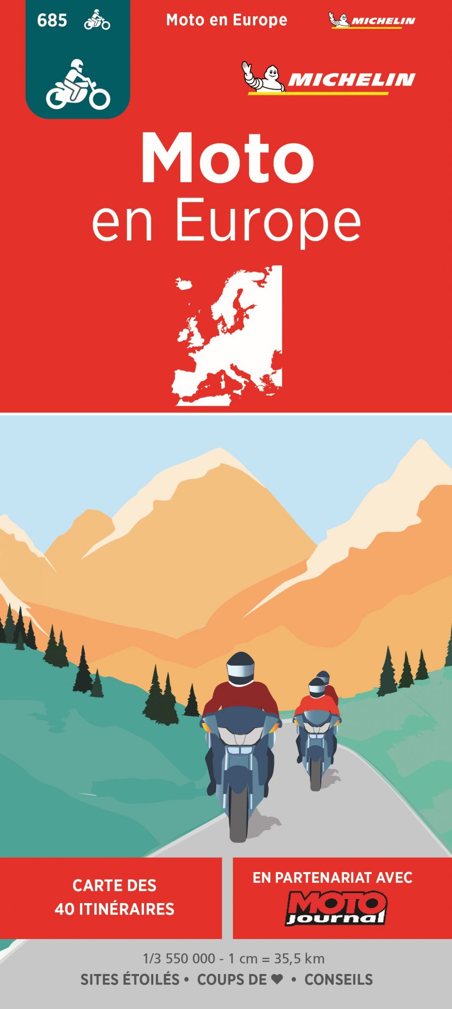 Route des grandes-alpes - Carte Moto en Europe 2025 - Michelin Editions